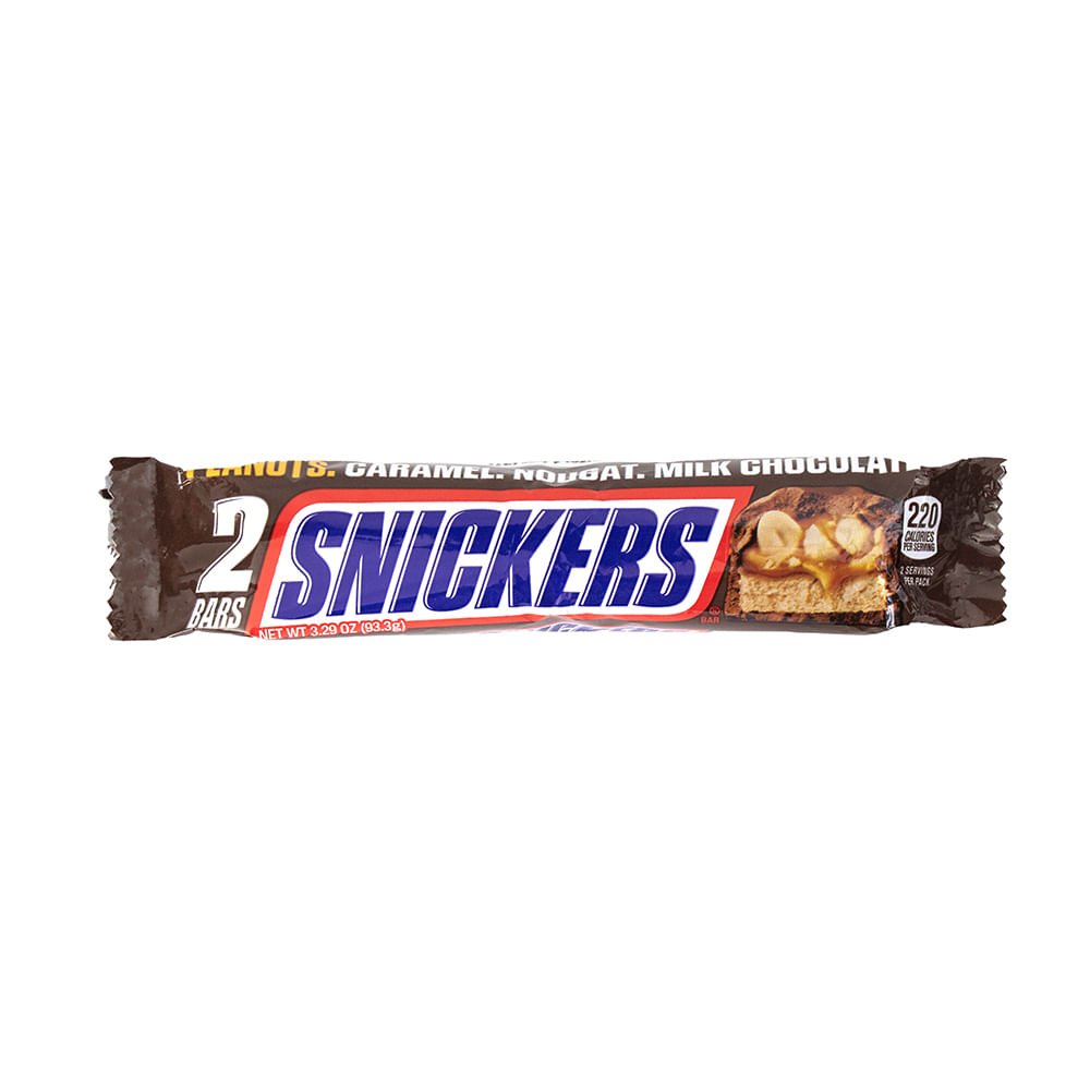 Barra de chocolate Snickers Doble 93.3g - Siman El Salvador