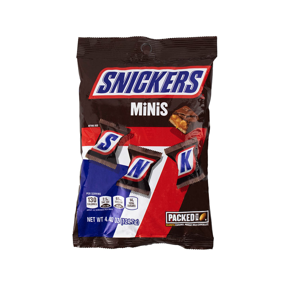 Bolsa de chocolates Snickers Minis 124.7g - Siman El Salvador