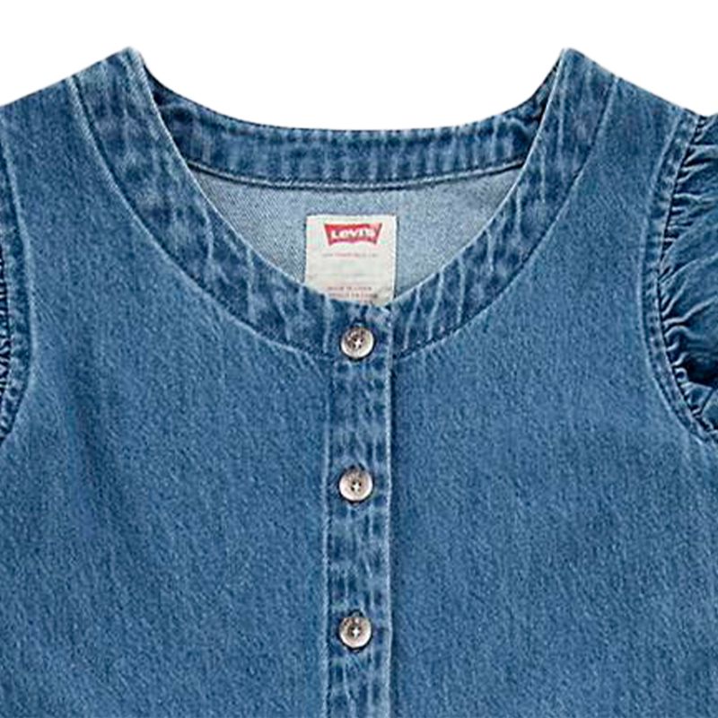 Vestido azul denim para niña - Siman Nicaragua