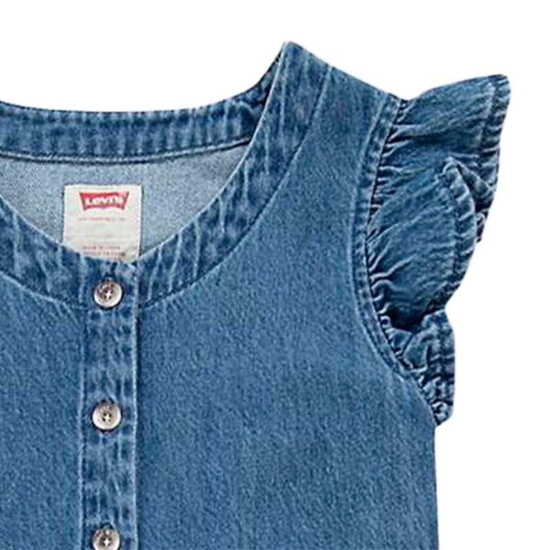 Vestido azul denim para niña - Siman Nicaragua