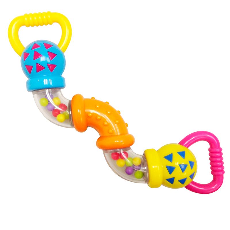 Sonaja multicolor sensorial para bebé - Siman Nicaragua