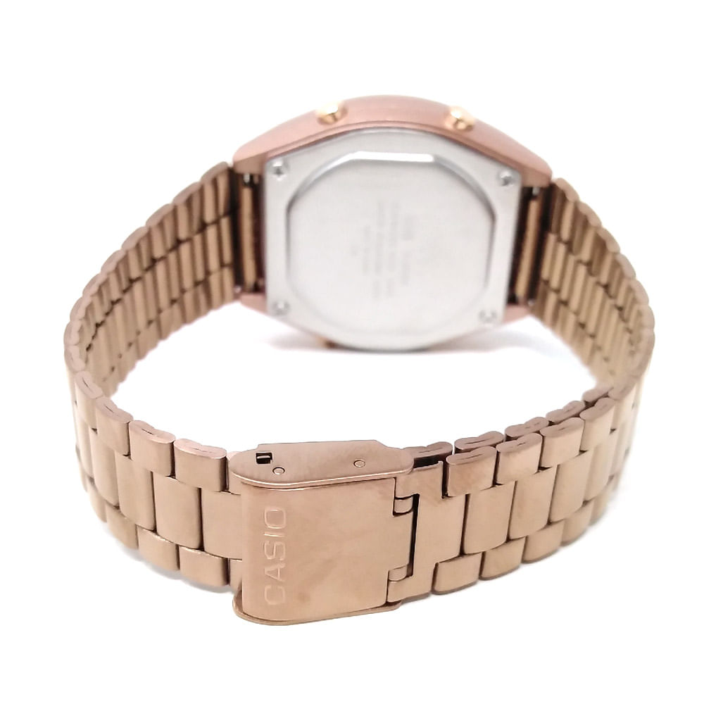 Reloj Casio digital metálico oro rosa para dama - Siman El Salvador